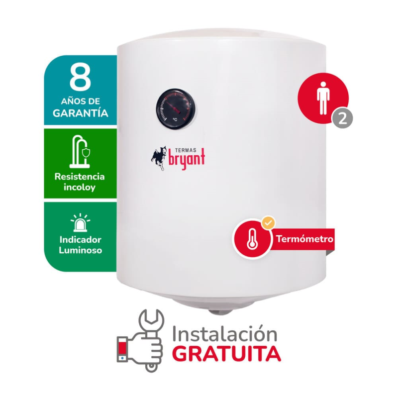 TERMA ELECTRICA BRYAN WIDE 50LT